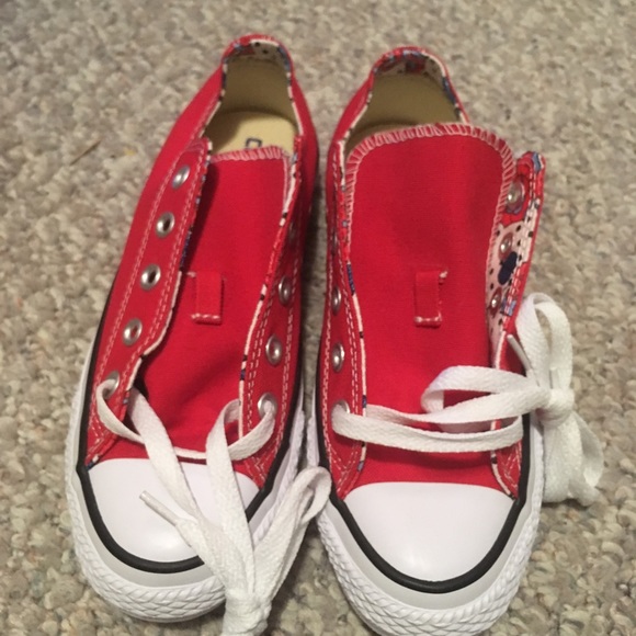 Converse | Shoes | Custom Red Converse Womens Size 6 | Poshmark